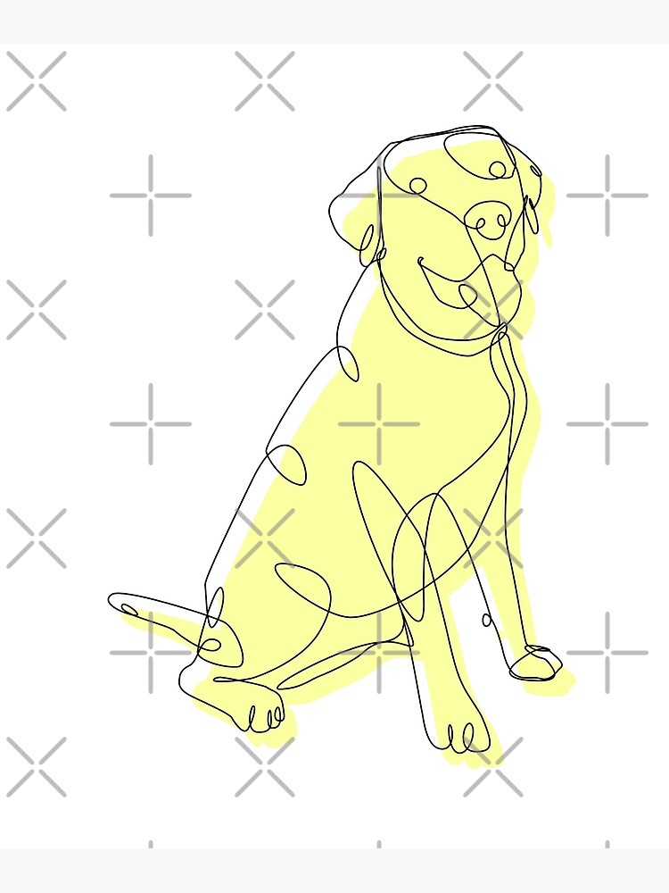 "Labrador Line Art" Poster by csaron92 | Redbubble