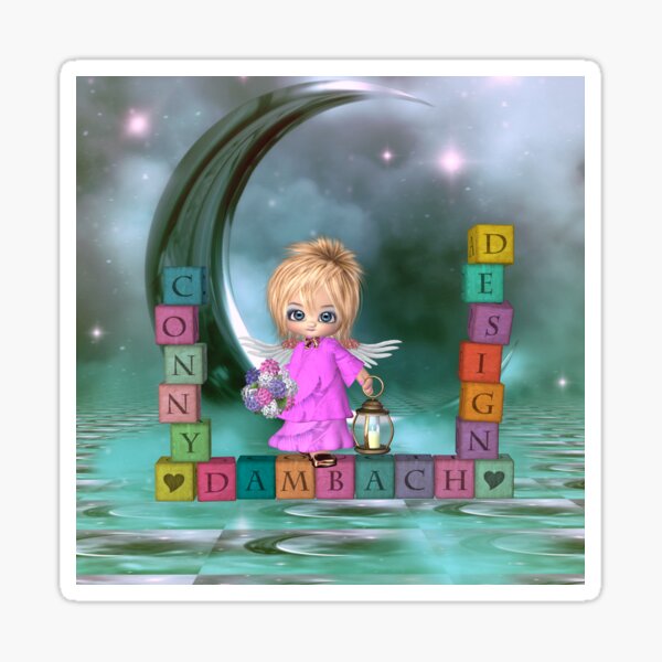 "Conny Dambach Design Engel" Sticker for Sale by conny66 | Redbubble