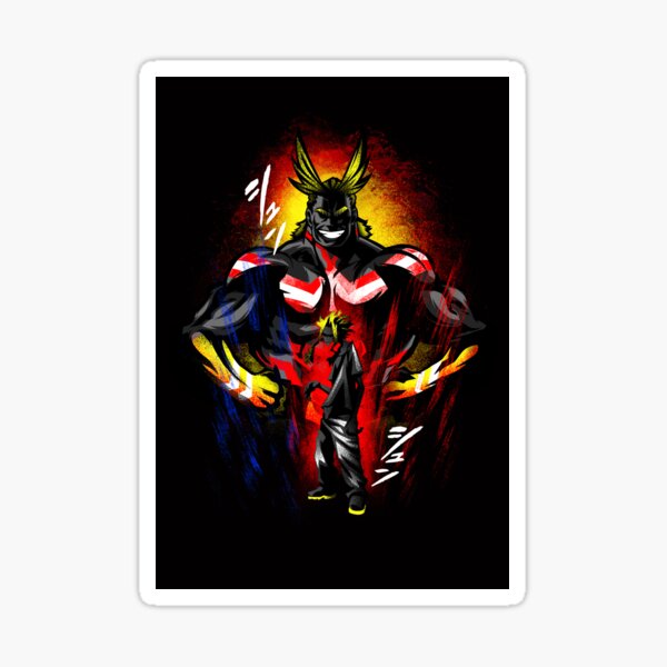 "All - Might Symbol of Peace" Sticker by Heisenburgerz | Redbubble
