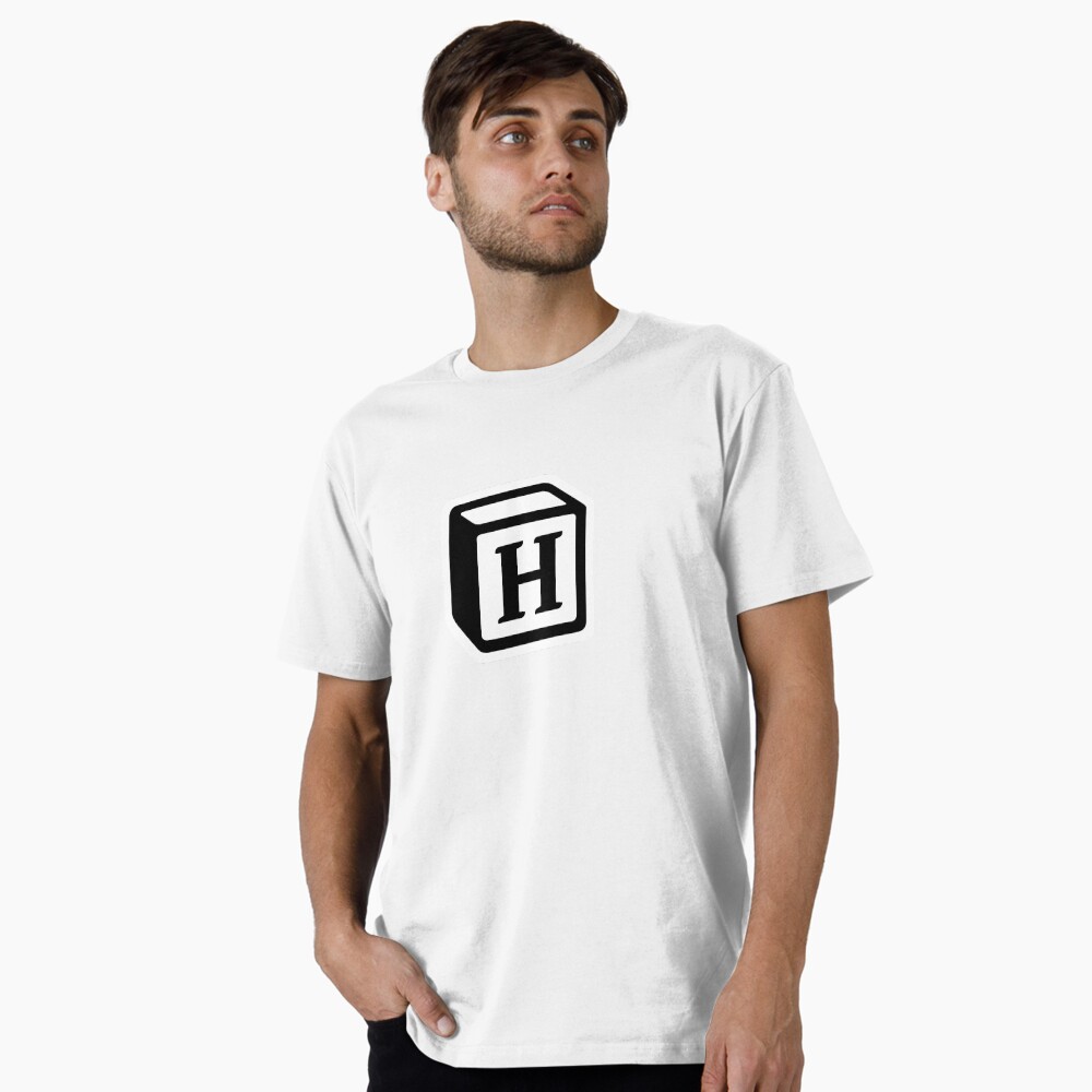 "Letter "H" Block Personalised Monogram" Sticker for Sale by Notionware ...