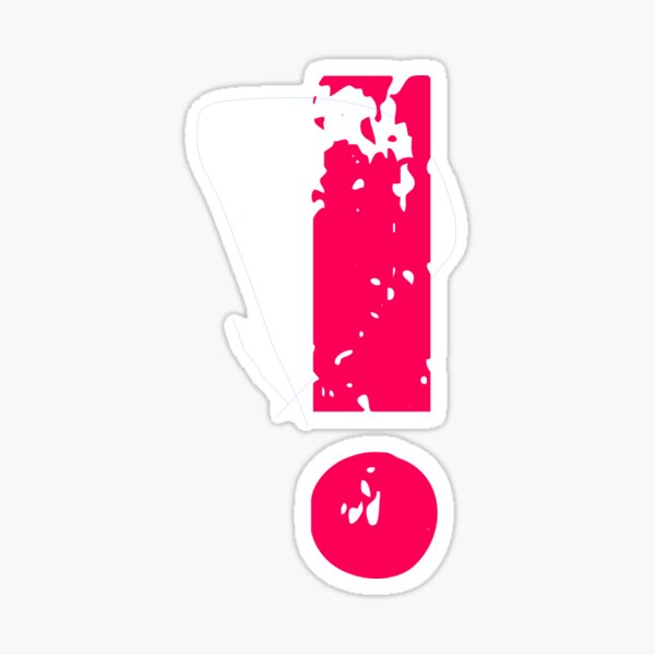 "The exclamation mark" Sticker by byrud | Redbubble