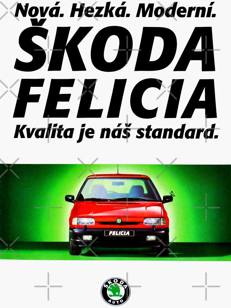 "SKODA FELICIA" Sticker for Sale by ThrowbackM2 | Redbubble
