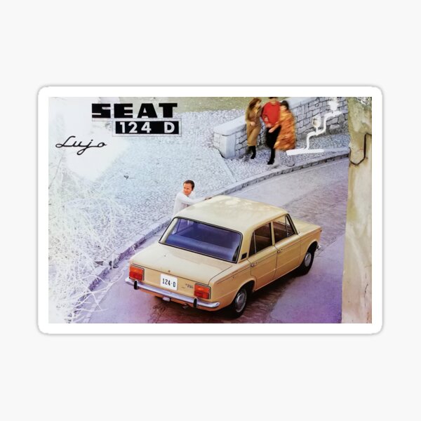 "SEAT 124" Sticker by ThrowbackM2 | Redbubble