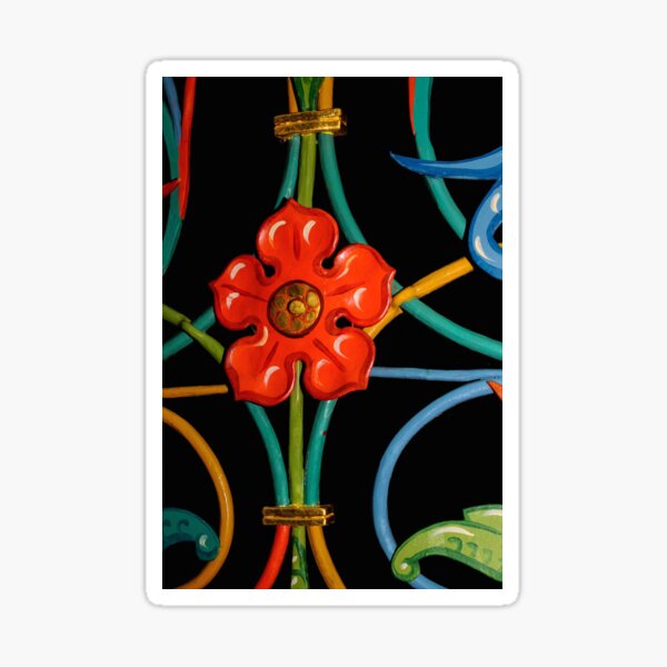 "Rose with five petals in Kingdom of Bohemia" Sticker for Sale by ...