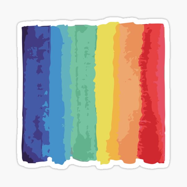 "Rainbow LGBTQ" Sticker for Sale by patternsworld | Redbubble