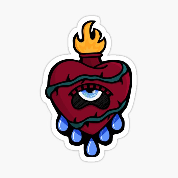 "Poison Heart" Sticker for Sale by lelezombie | Redbubble