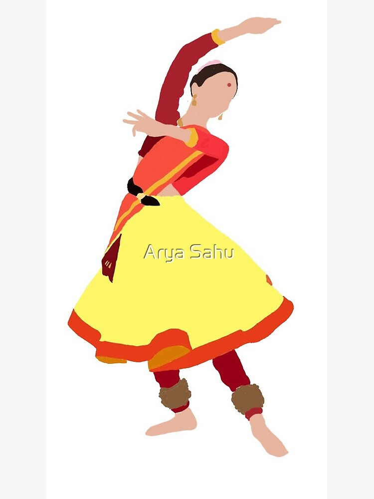 "Kathak Dancer, digital art" Greeting Card for Sale by Arya Sahu ...