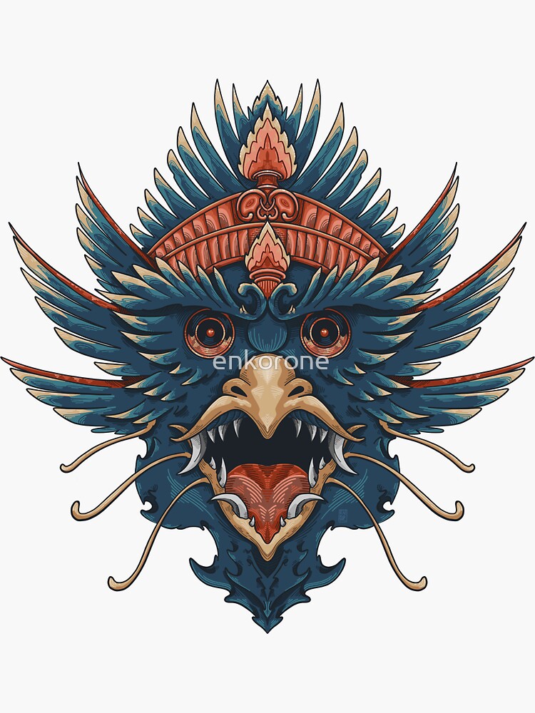 "Garuda" Sticker for Sale by enkorone | Redbubble