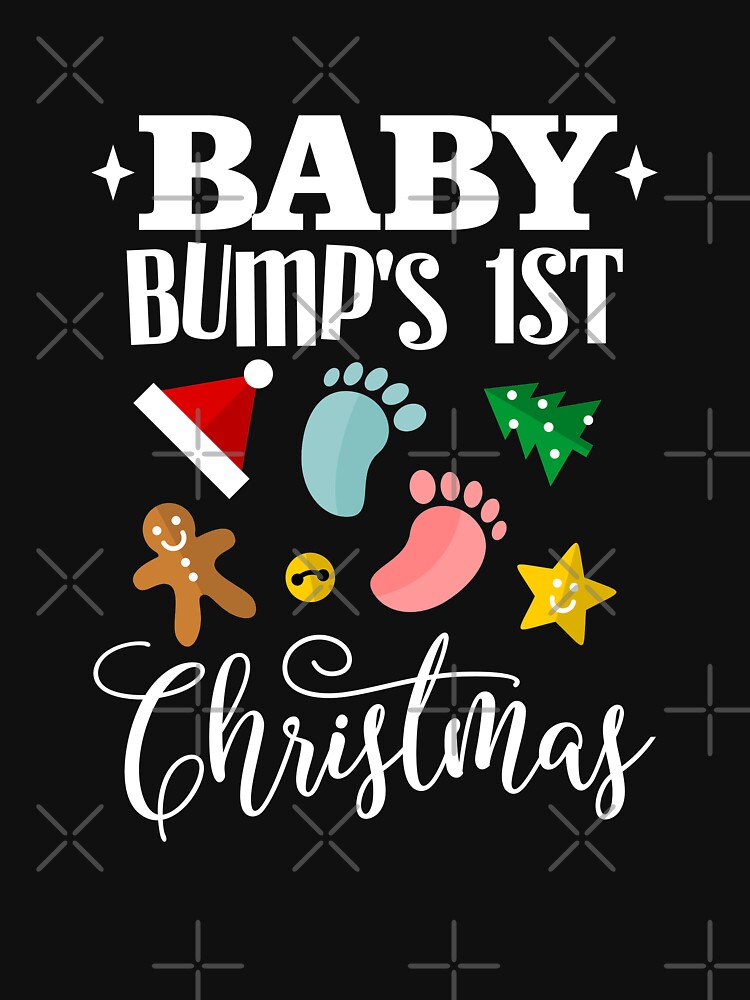 "Baby Bumps First Christmas Maternity " T-shirt for Sale by TeeVision ...