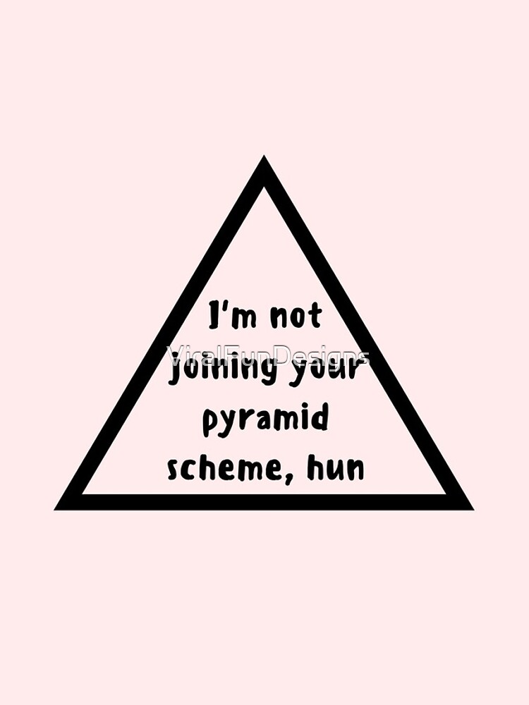 "Pyramid Scheme Funny Scam MLM Meme Joke Hun Boss Babe " iPhone Case ...