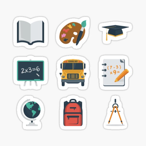 "Educational Sticker" Sticker for Sale by IZ-STAR | Redbubble