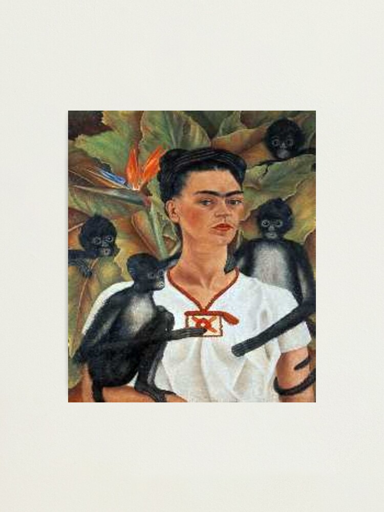 Lámina fotográfica «Frida Khalo "Autorretrato con monos"» de Lara1996S ...