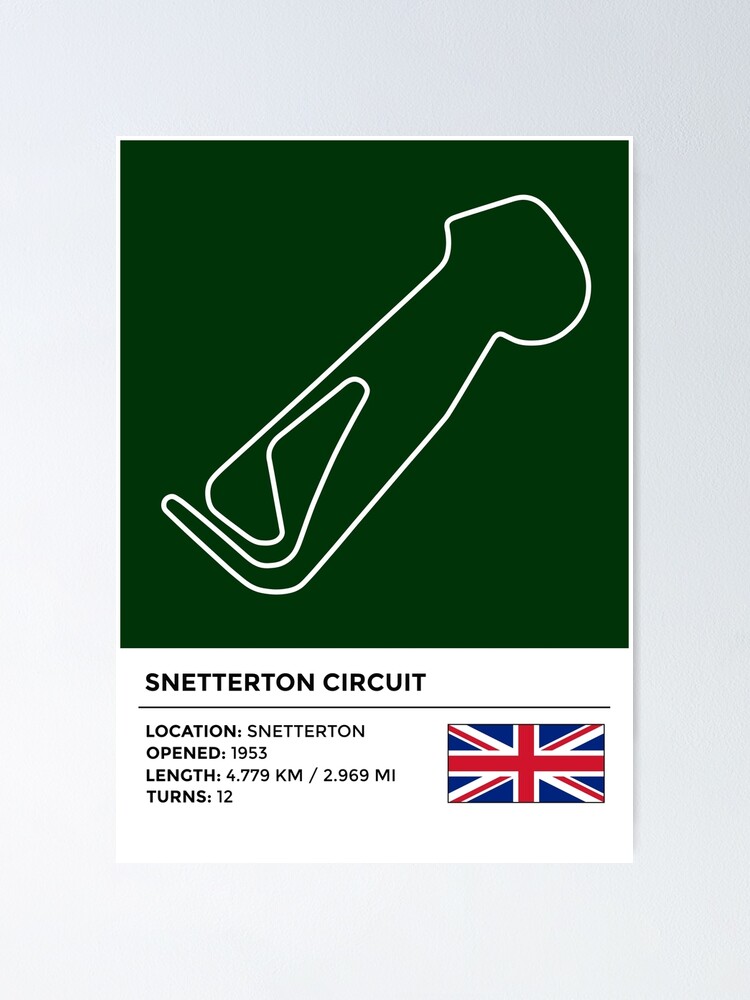 "Snetterton Circuit [info]" Poster by sednoid | Redbubble