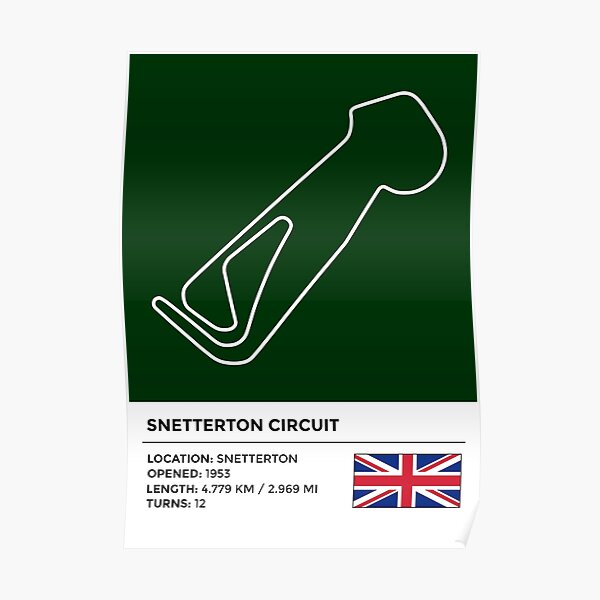 "Snetterton Circuit [info]" Poster by sednoid | Redbubble