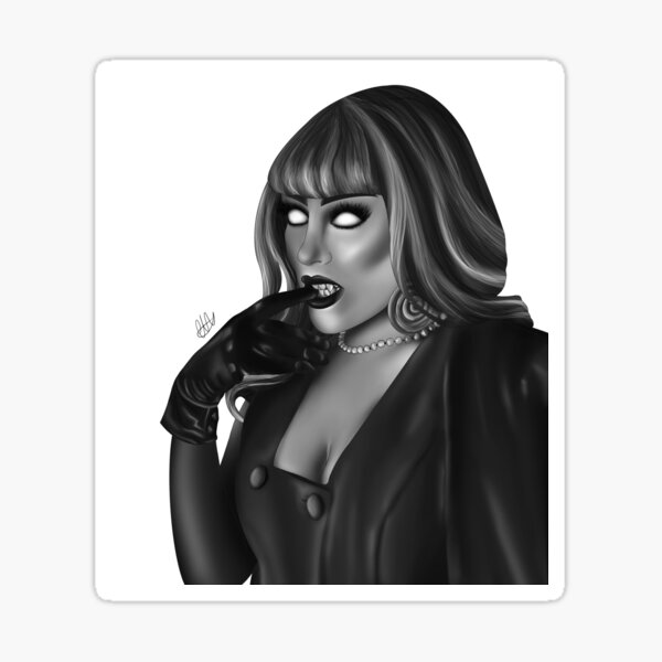 "The Lady is a Vamp" Sticker for Sale by elliecdixon | Redbubble