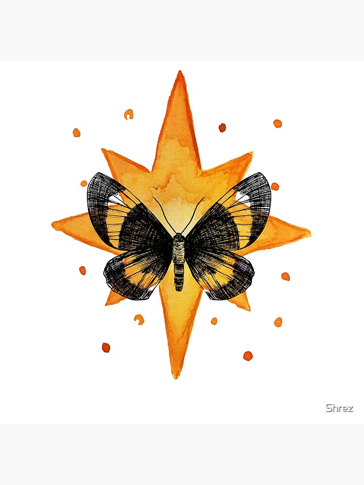 "Flaming Butterfly!" Poster by Shrez | Redbubble