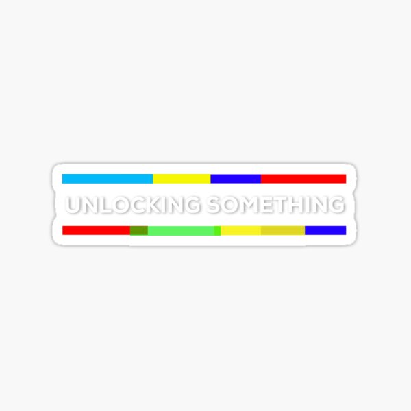 "UNLOCKING SOMETHING" Sticker for Sale by Hussain90 | Redbubble