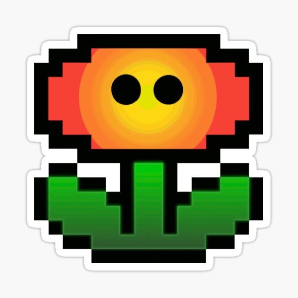 "8 bit Flower" Sticker for Sale by ChuckDL | Redbubble