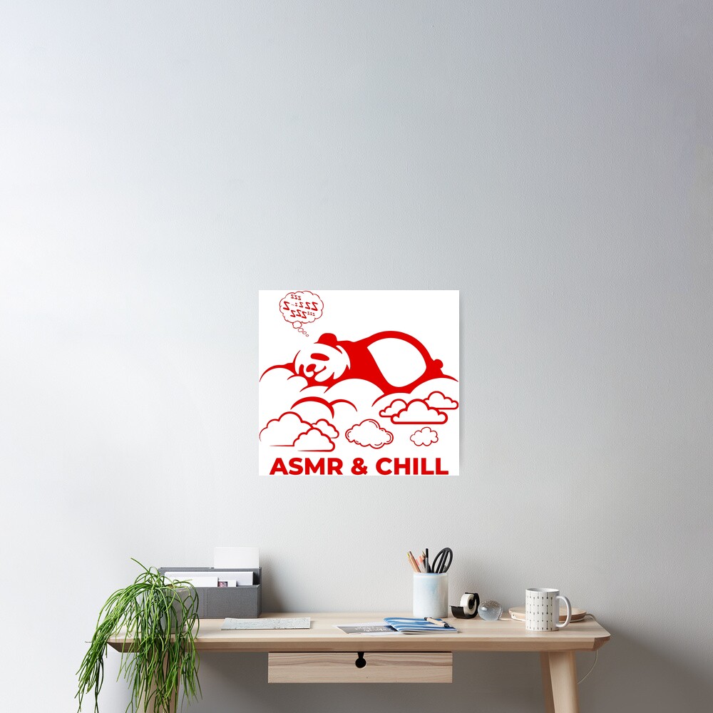 "Asmr panda sleeping in clouds - asmr and chill " Poster by ...
