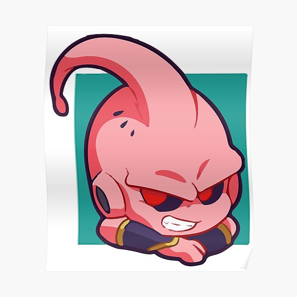 "Majin Buu Chibi Dragon Ball" Poster by CowboySpider | Redbubble
