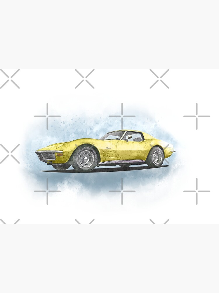 "Chevy Corvette C3 Art Yellow" Poster for Sale by bocjohn | Redbubble