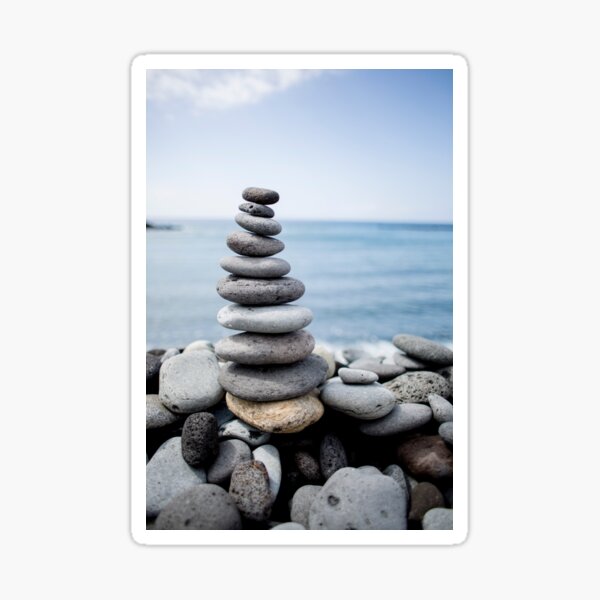 " Beach Rocks, Sea Pebbles - Beach Pebbles & Ocean Rocks" Sticker for ...