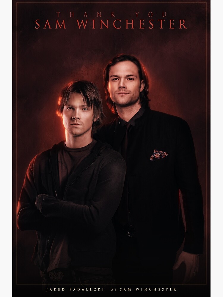 "Thank you SAM WINCHESTER" Poster by arjunoffl | Redbubble
