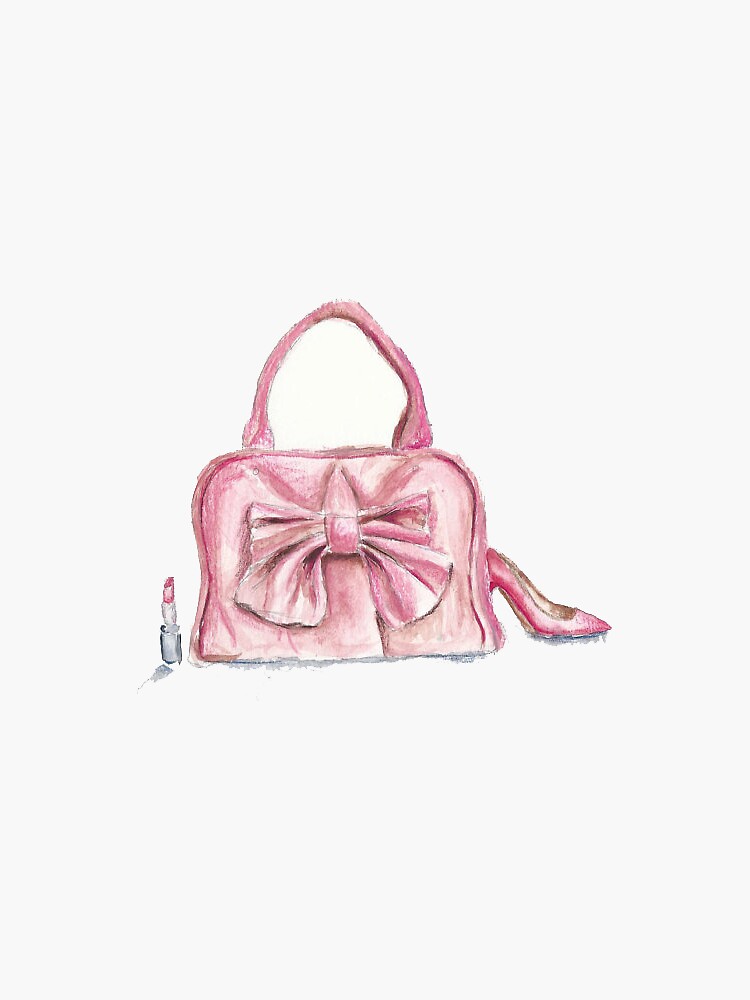 "purse illustration" Sticker for Sale by amandaspac | Redbubble