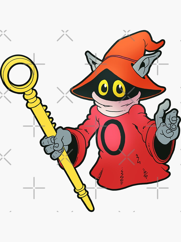"Orko Wears A Mask" Sticker by Hackers | Redbubble