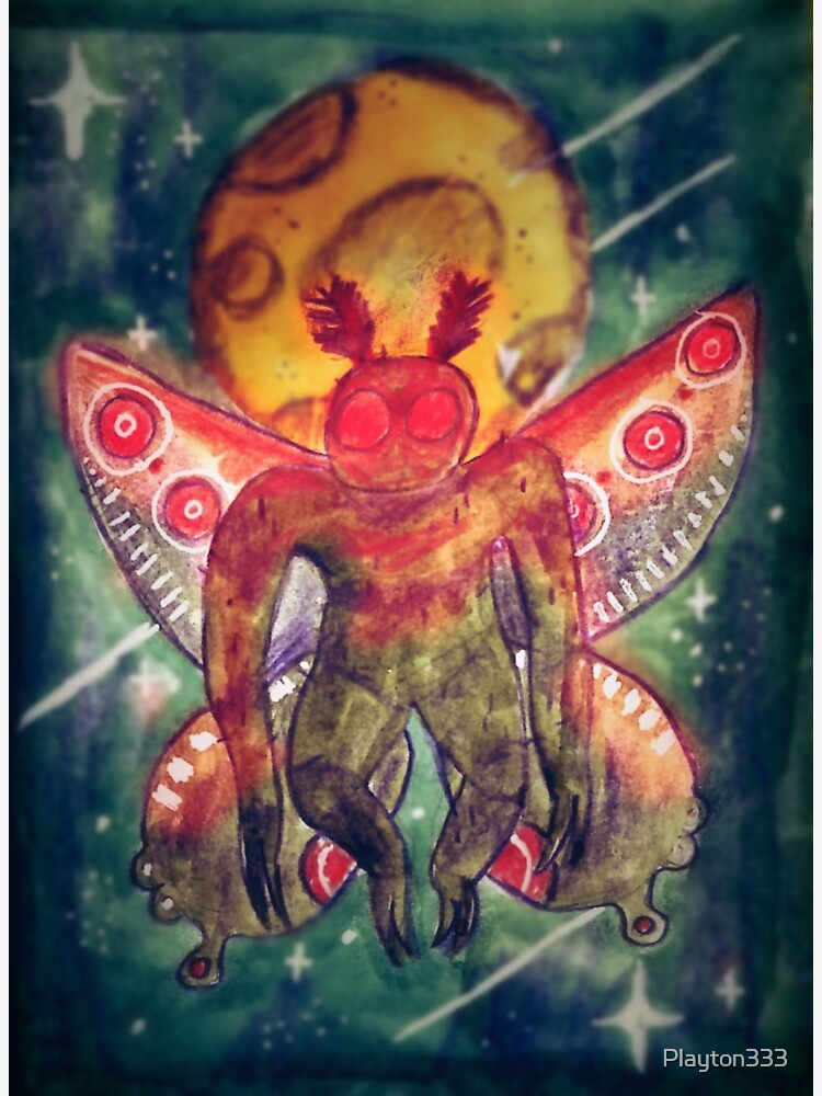"Mothman aesthetic galaxy" Sticker for Sale by Playton333 | Redbubble