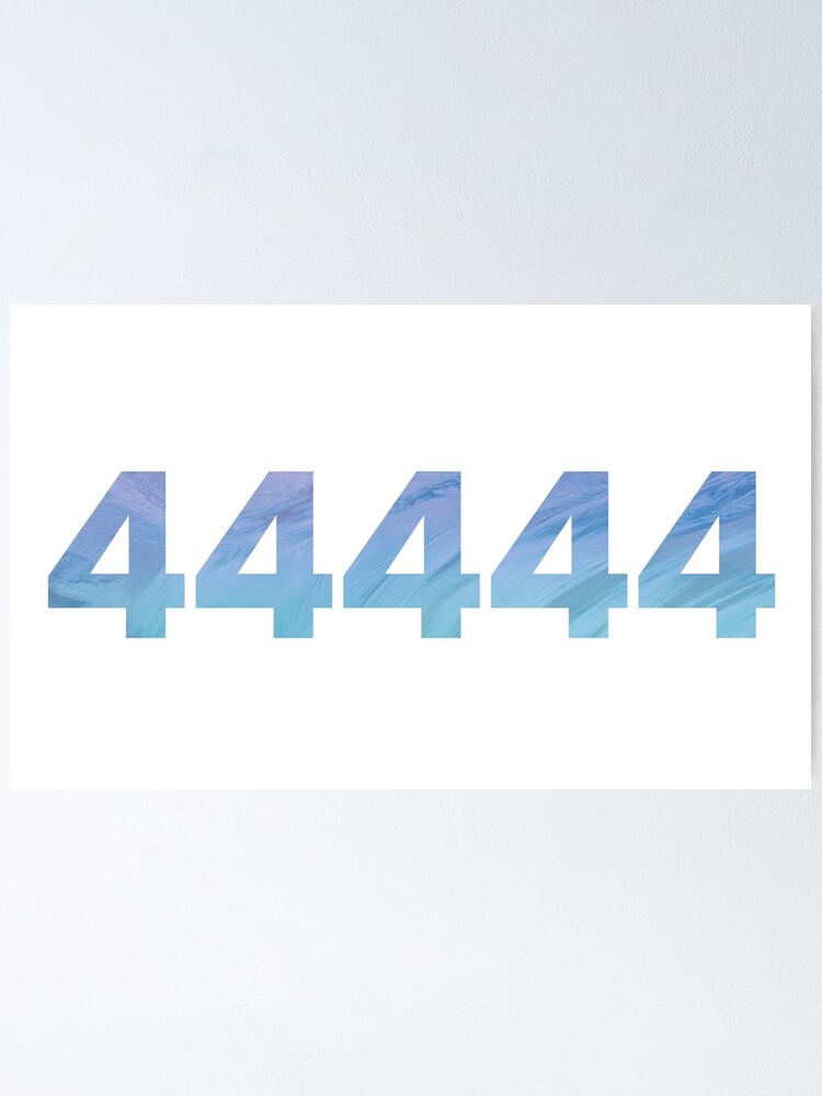 Póster «44444 Número de ángel» de namaste-you | Redbubble