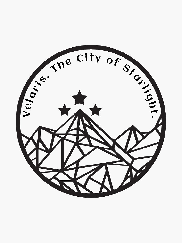 "Velaris, The City of Starlight" Sticker for Sale by bnewcomb05 | Redbubble
