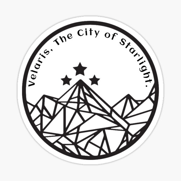 "Velaris, The City of Starlight" Sticker for Sale by bnewcomb05 | Redbubble
