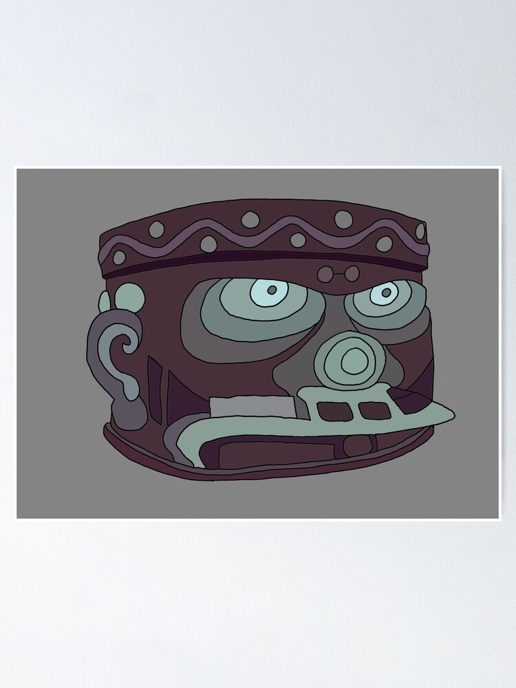 "The Simpsons Olmec Head" Poster for Sale by thebcarts | Redbubble
