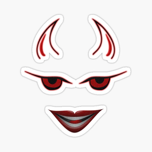 "Devil face" Sticker for Sale by momo1978 | Redbubble