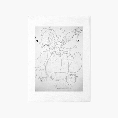 "Exploding Teddy Bear" Art Board Print by Oinkawachan | Redbubble