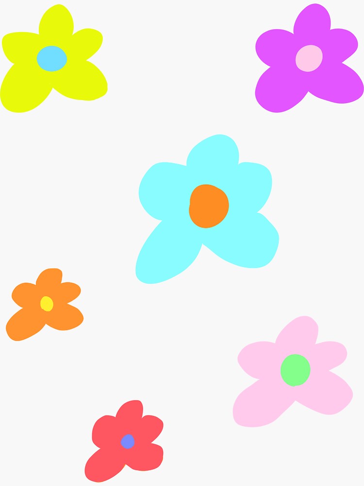 "Indie flowers pack " Sticker by BunnyQueen01 | Redbubble
