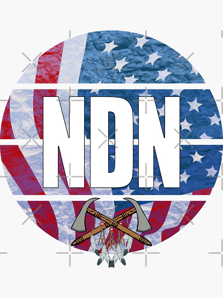 "NDN Native American design" Sticker by CarrieTDesigns | Redbubble