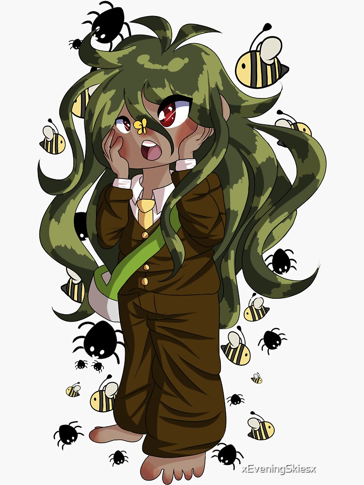 "Chibi Danganronpa V3: Gonta" Sticker by xEveningSkiesx | Redbubble