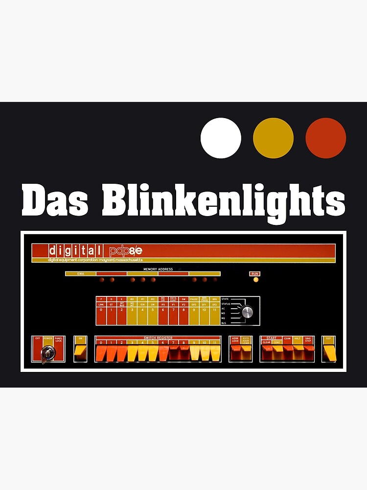 "Retro Vintage Computer - PDP-8 - Das Blinkenlights" Poster von ...
