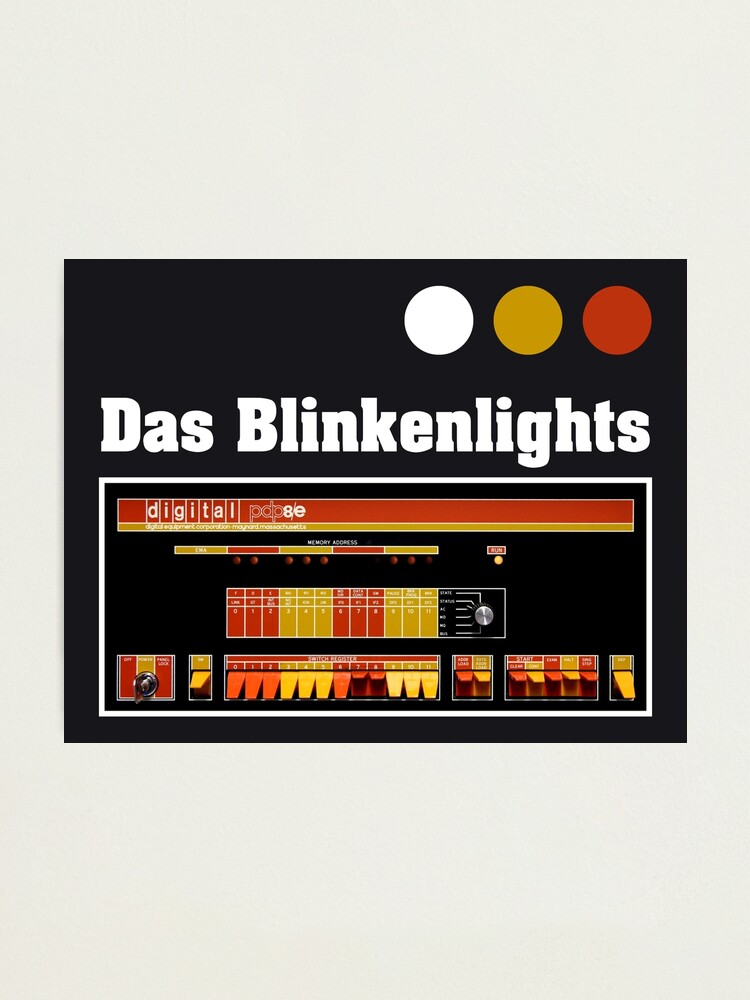 Lámina fotográfica «Computadora retro vintage - PDP-8 - Das Blinkenlights» de jdteehan | Redbubble