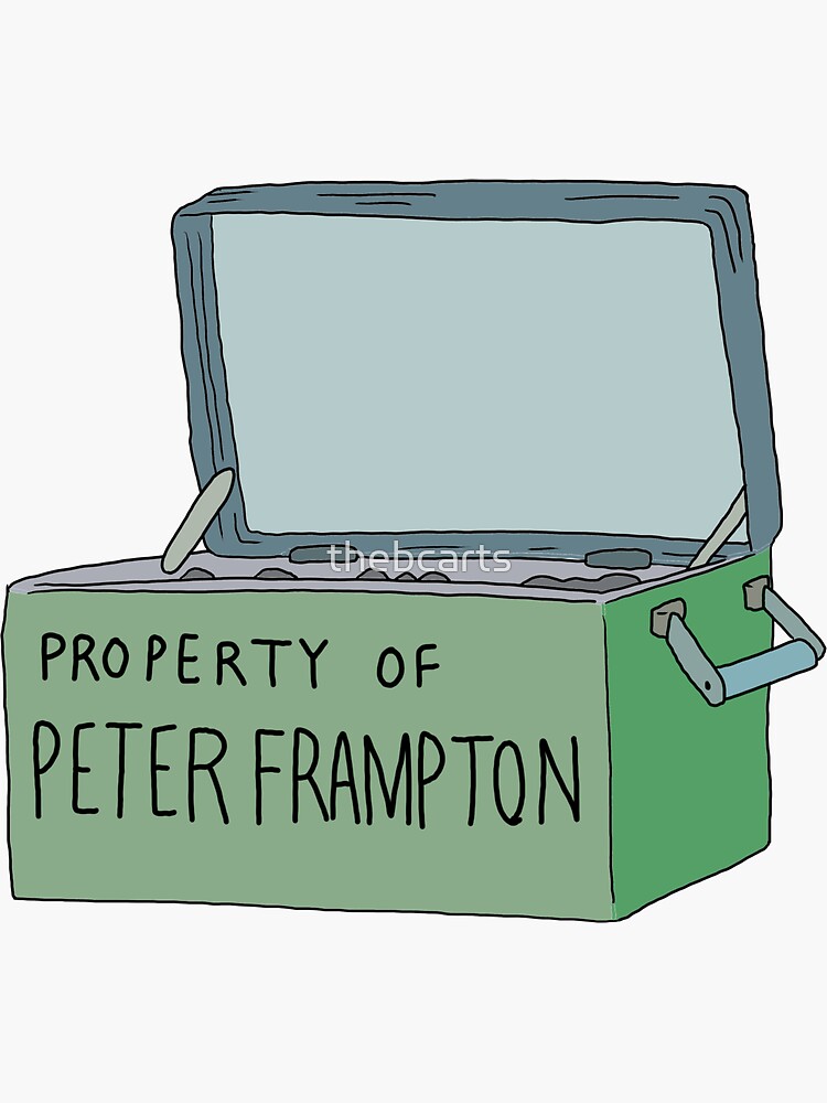 "The Simpsons Peter Frampton’s Ice Cooler" Sticker by thebcarts | Redbubble