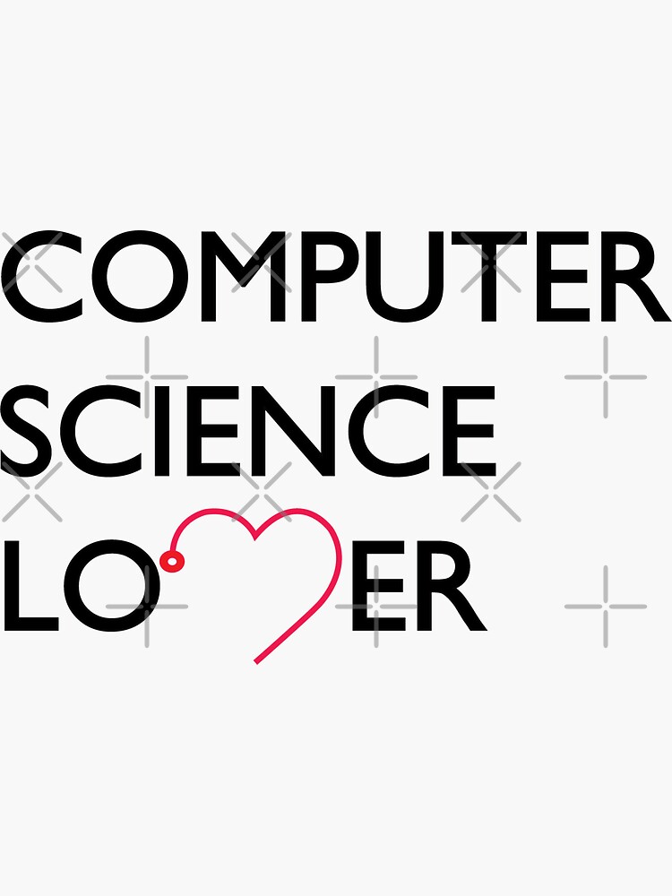 "COMPUTER SCIENCE LOVE" Sticker by BrooklynArtist | Redbubble