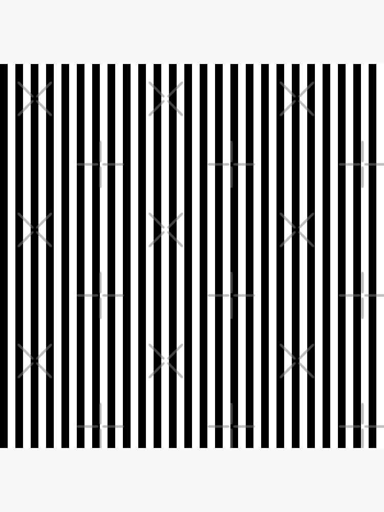 Póster «Rayas de líneas verticales negras en blanco y negro» de ...