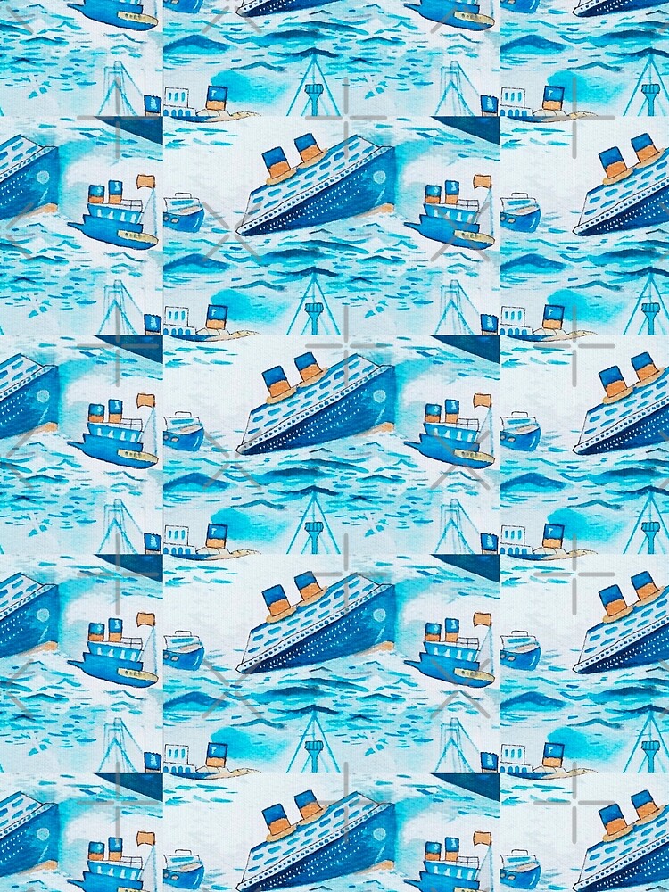 "Ferry Boat Scrub Cap Pattern" Scarf for Sale by Itsellac25 | Redbubble
