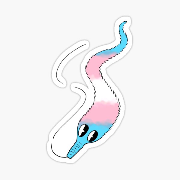 "Trans worm on string " Sticker for Sale by SkeletalReigns | Redbubble