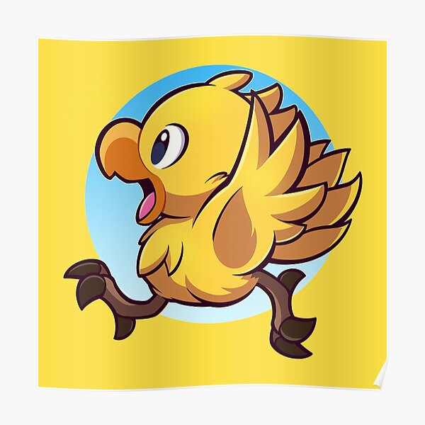 "Chocobo Yellow Bird Adventure #05" Poster by SalahBlt | Redbubble