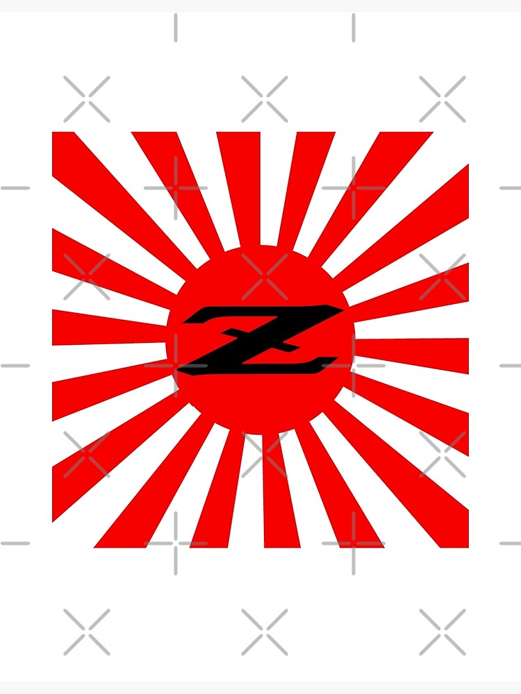 "Red Sun Z Datsun Logo Emblem" Poster by garykaz | Redbubble