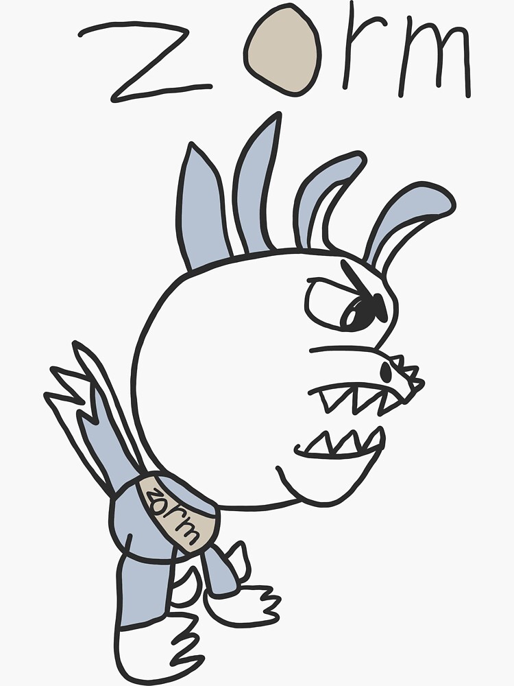 "Zorm The Evil Puppy" Sticker for Sale by KungFuton | Redbubble