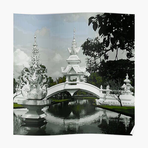"White temple Chiang Rai" Poster for Sale by Jaykarot | Redbubble
